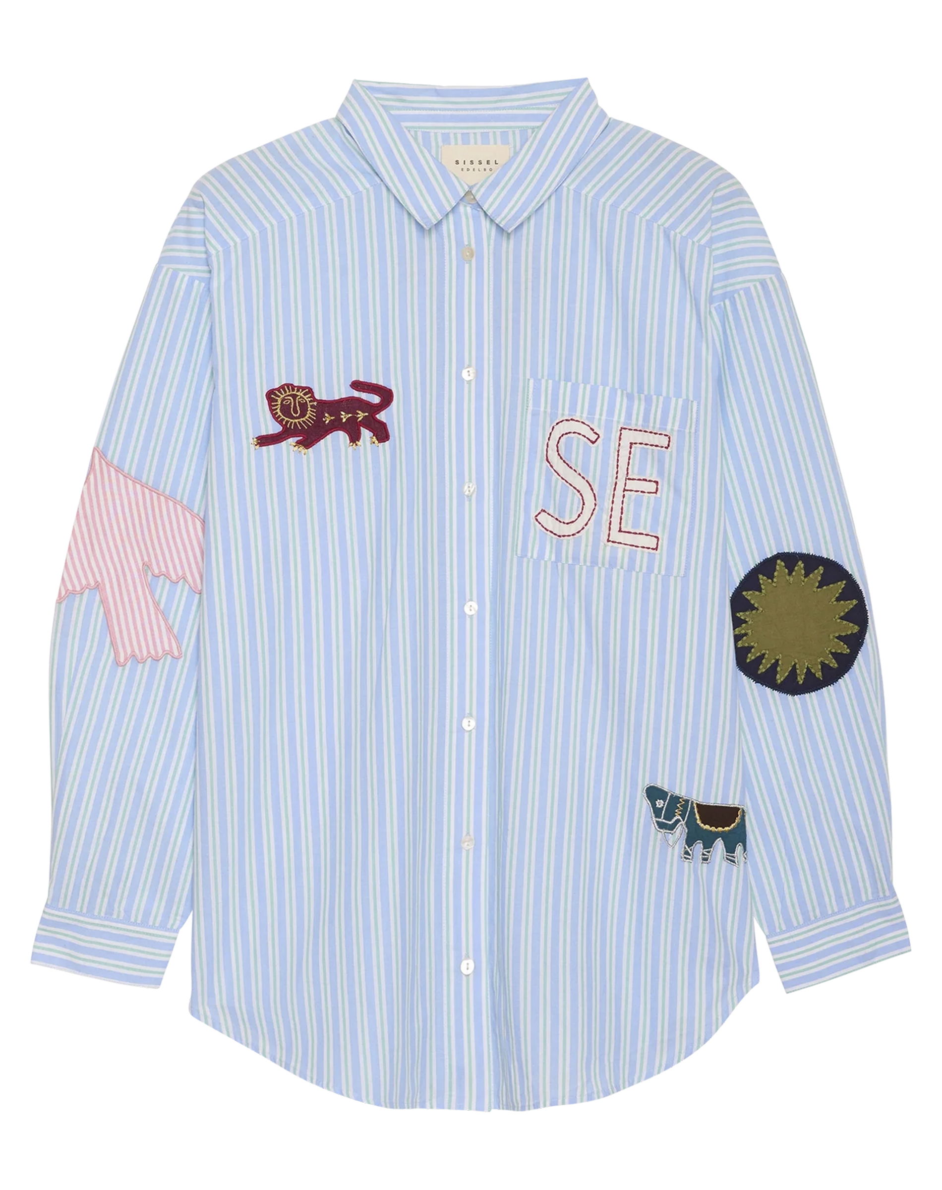 Pil Skjorte - Green Strips | GREEN STRIPES | ONES | 416305