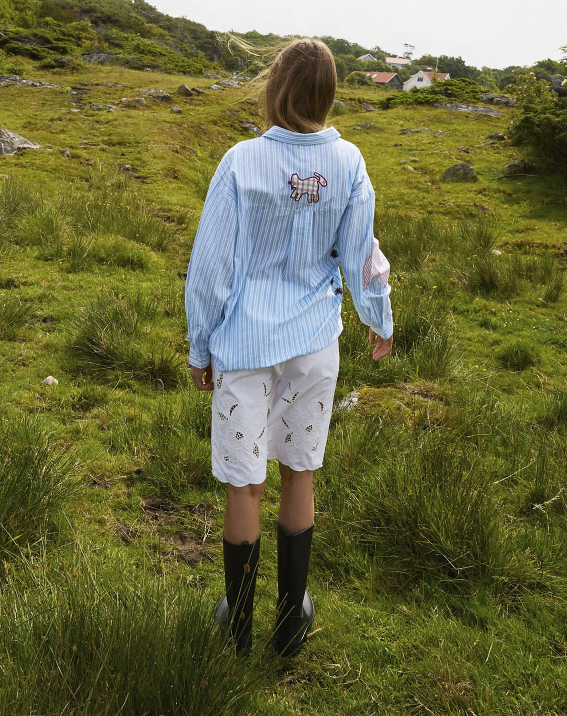 Pil Skjorte - Green Strips | GREEN STRIPES | ONES | 416305