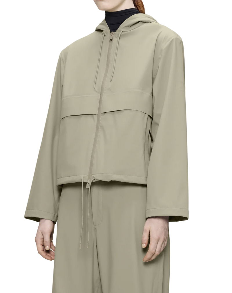 Suva Hardshell Short String Jakke - Beige - Rains