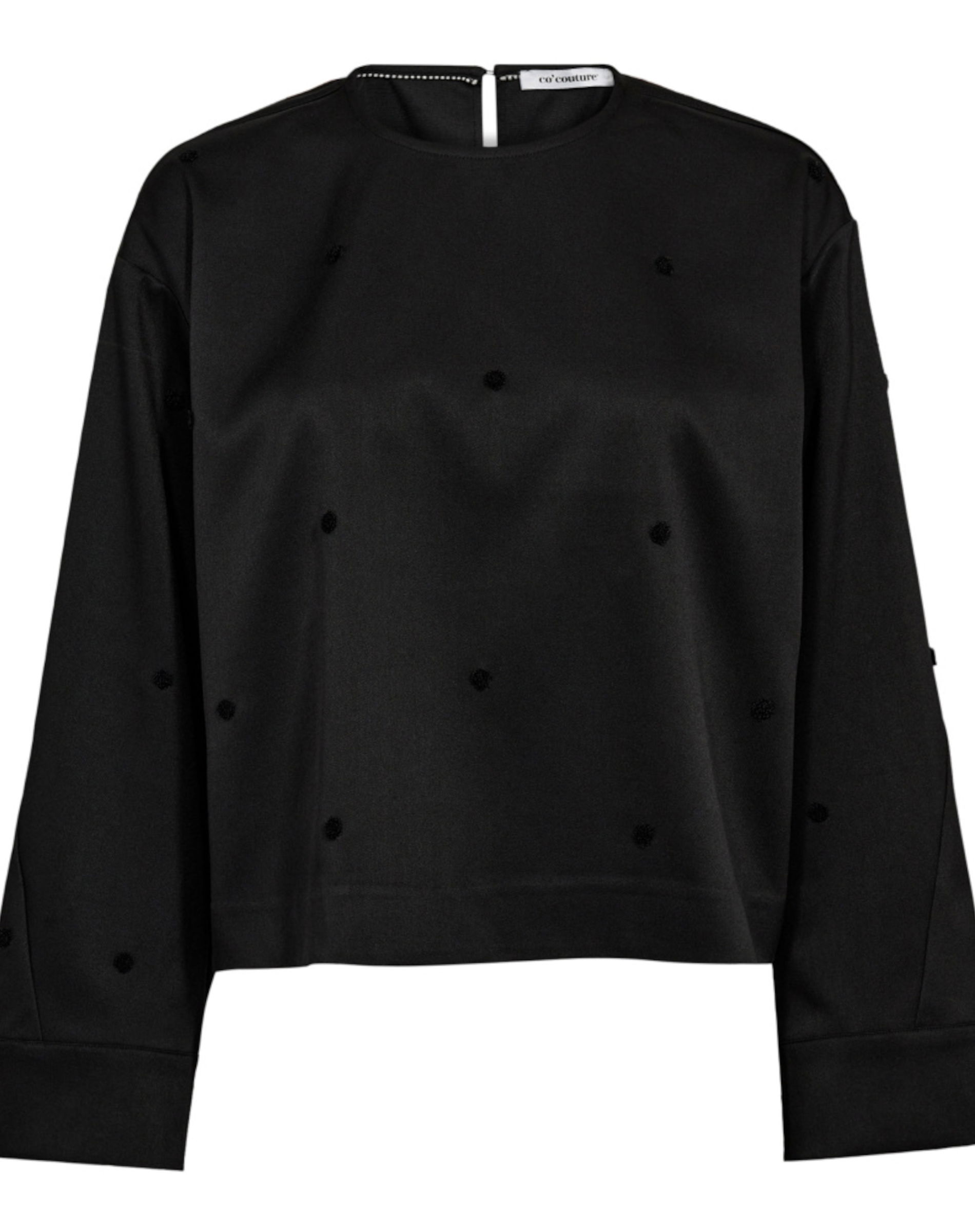 Co'Couture - Clover CC Dot Bluse - Black