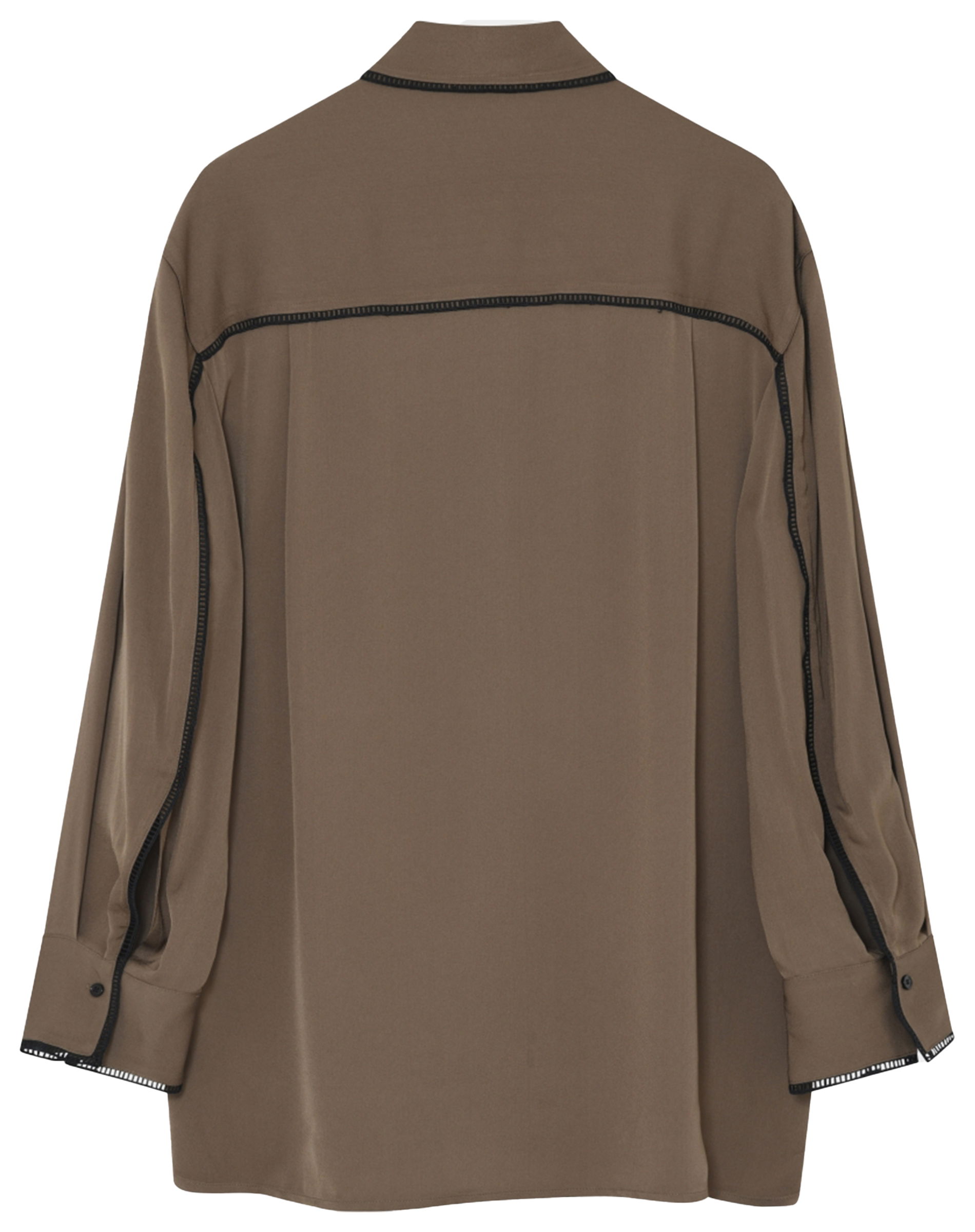 Olenna Matte Crepe Skjorte - Capers | 180820 CAPERS | 40 | 393876