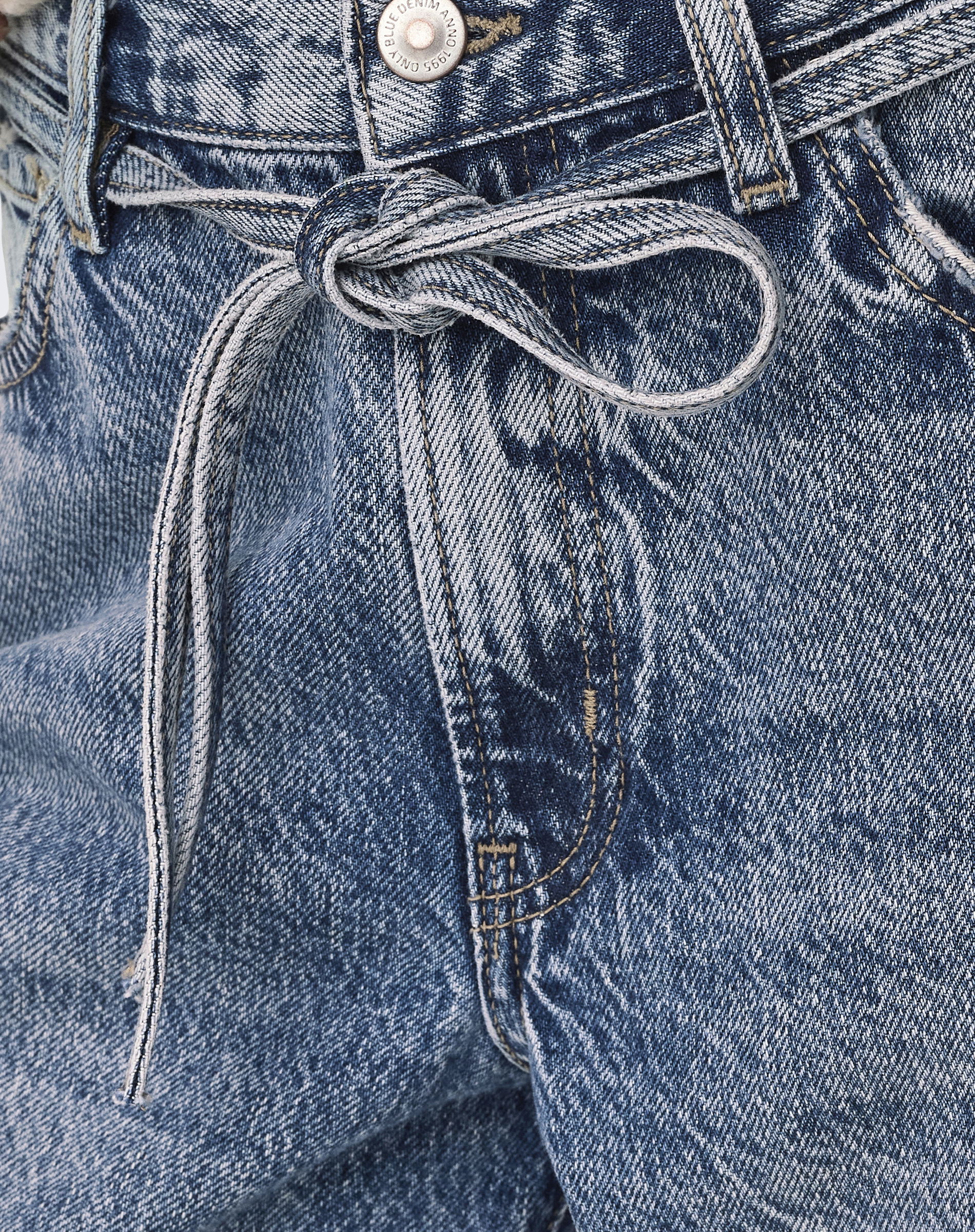 Only - ONLGianna Straight Jeans - Light Blue Denim