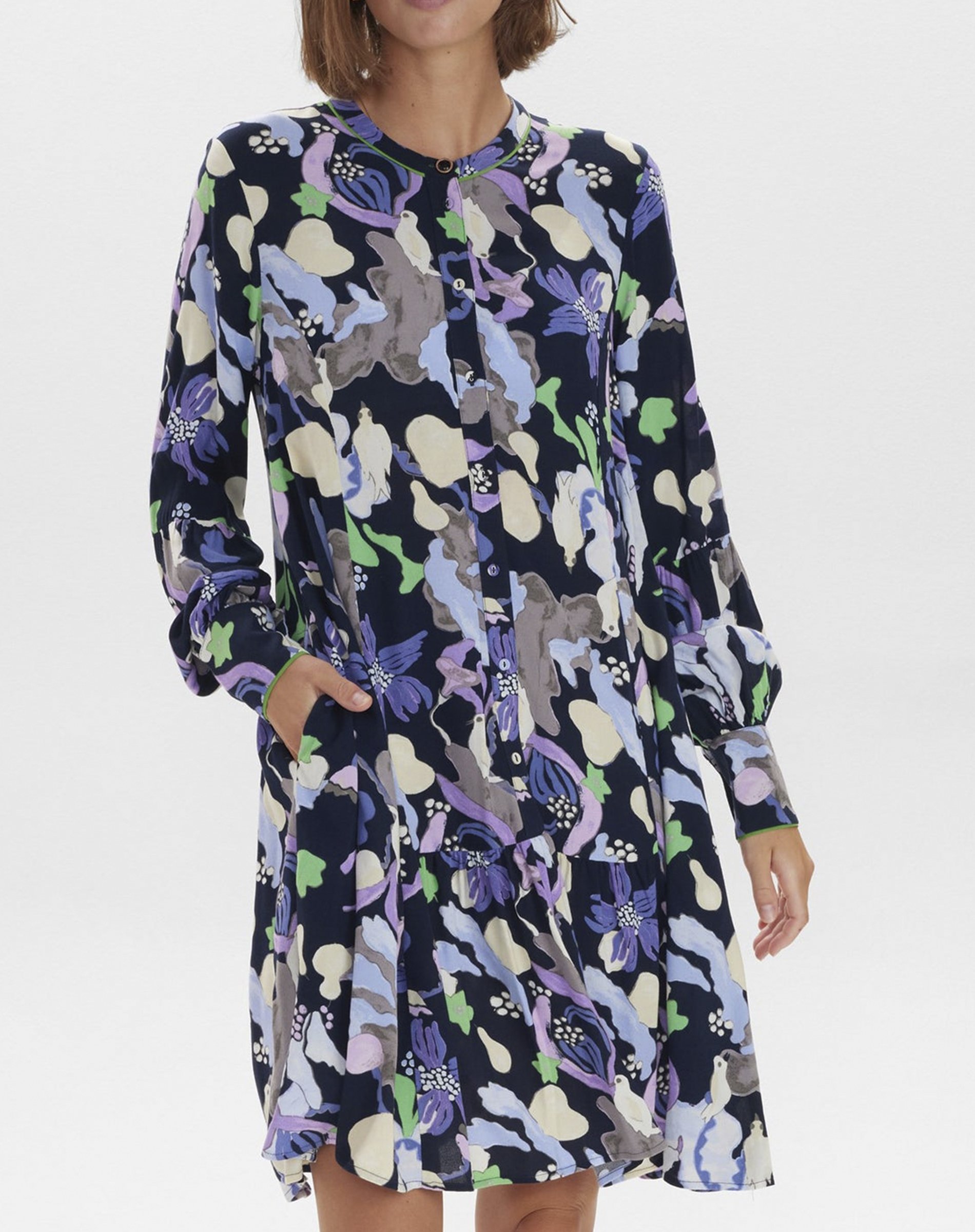 NÜMPH Amaja Short Kjole i Multi til Kvinder - byKalstrup