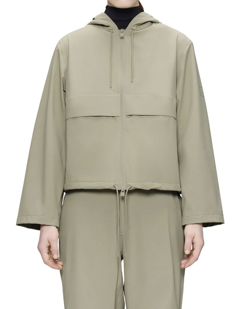 Suva Hardshell Short String Jakke - Beige - Rains