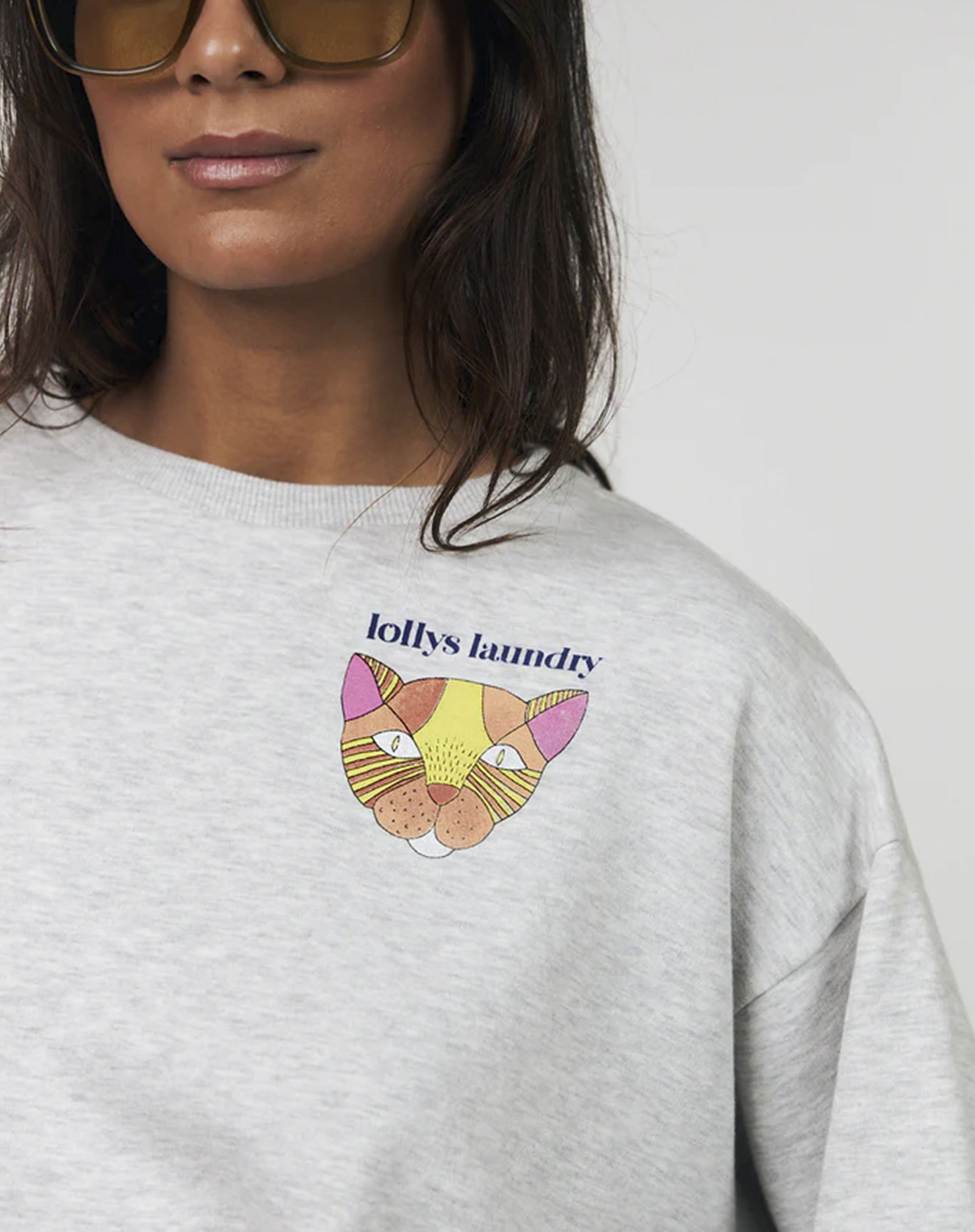 Sydney LL Cat Sweatshirt - Light Grey Melange | 13 LIGHT GREY MELANG ...