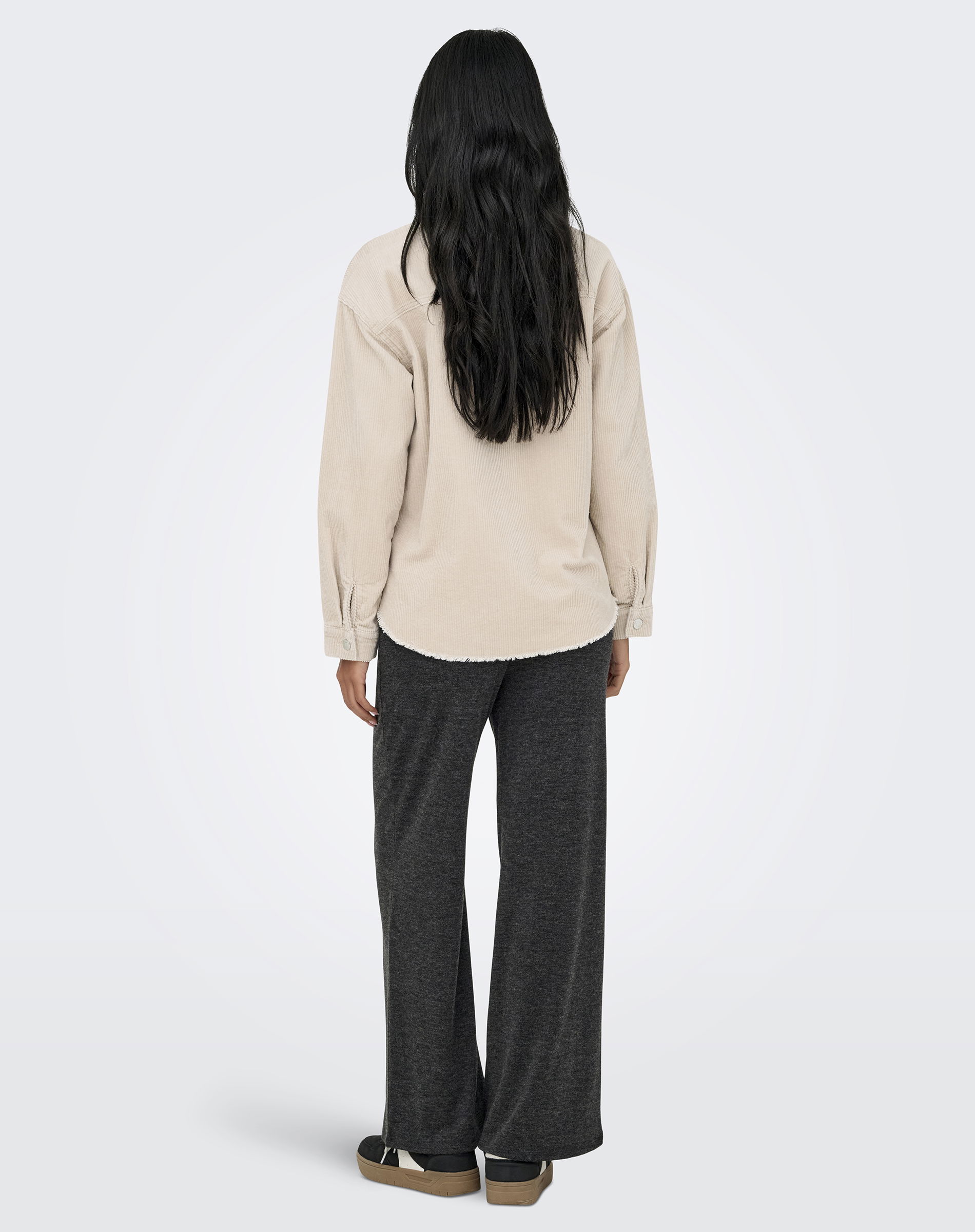 ONLMaiko Bitten Cord Shack Skjorte - Pumice Stone - Only